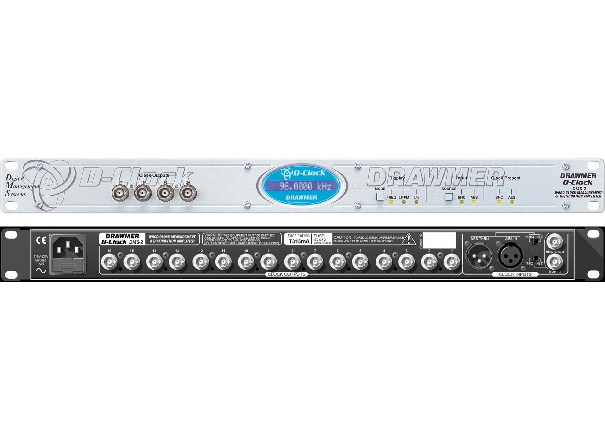 Drawmer DMS-6 D-Clock R på emusic.se - Sveriges musikaffär på nätet.